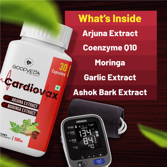 Goodveda CardioVax with Arjuna Extract & Moringa Extract (60 Tablets)