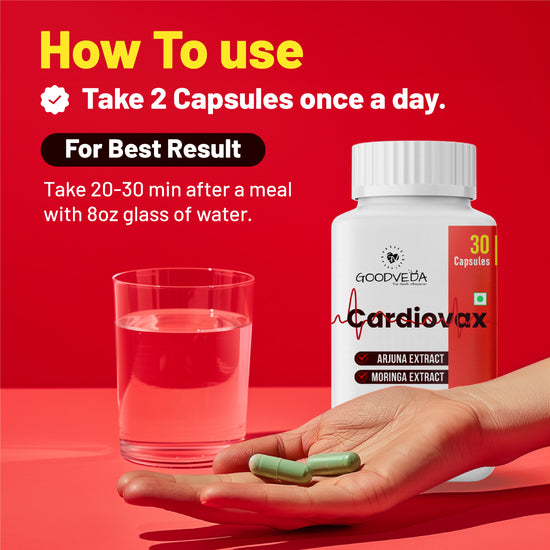 Goodveda CardioVax with Arjuna Extract & Moringa Extract (60 Tablets)